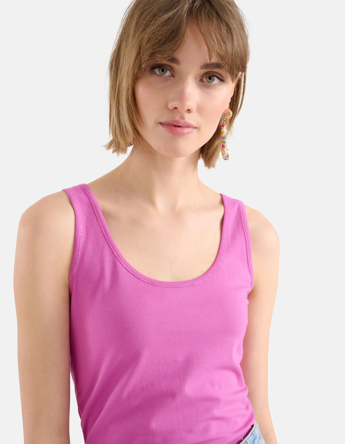 Basis Tanktop Roze | Shoeby