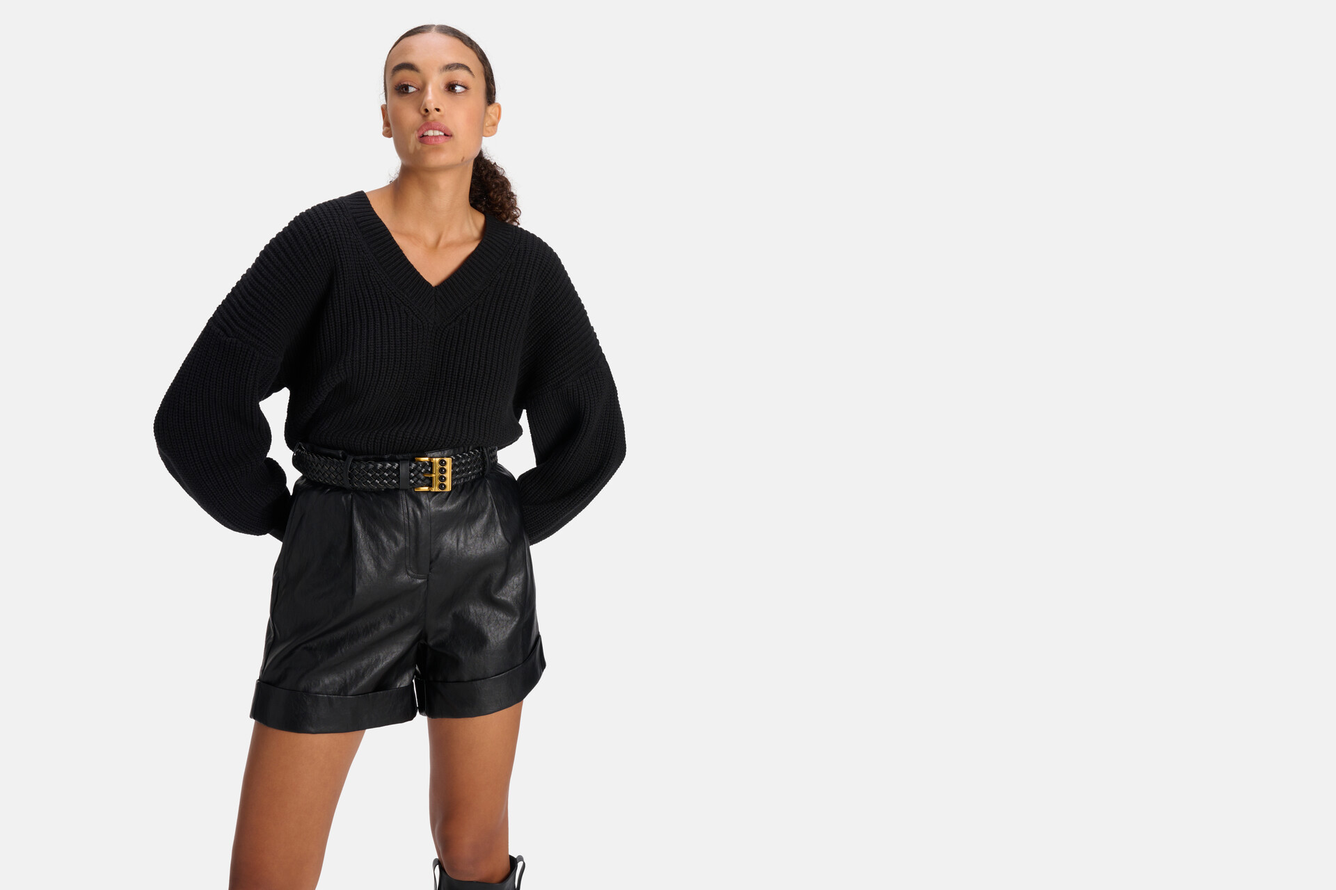 Gevlochten Riem Zwart | Shoeby