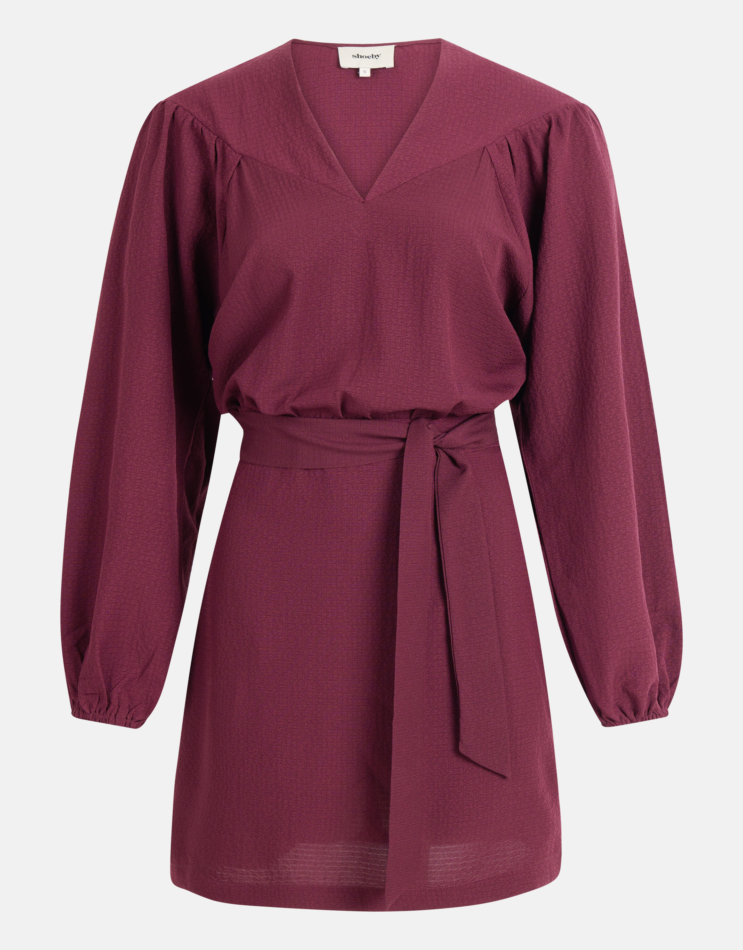 Structuur Jurk Bordeaux | Shoeby