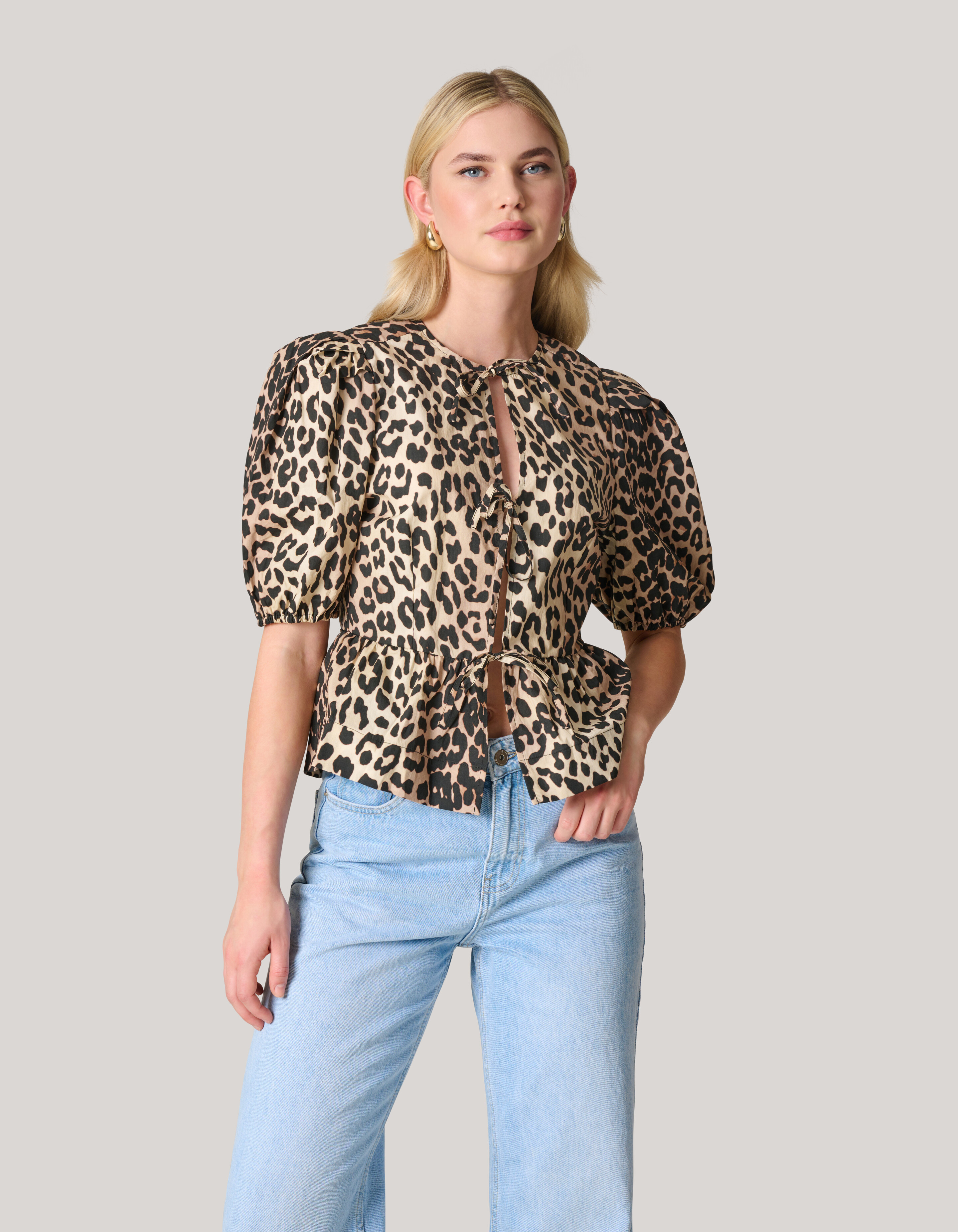 Leopard Strik Top | Shoeby